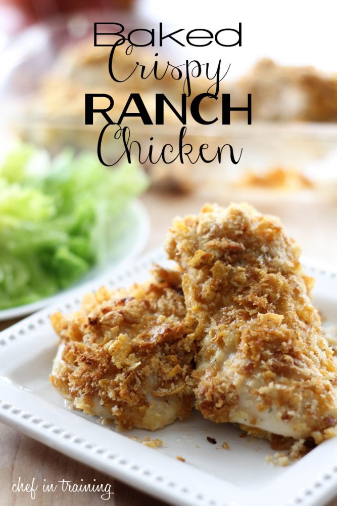 Baked Crispy Ranch Chicken - Chef in Training