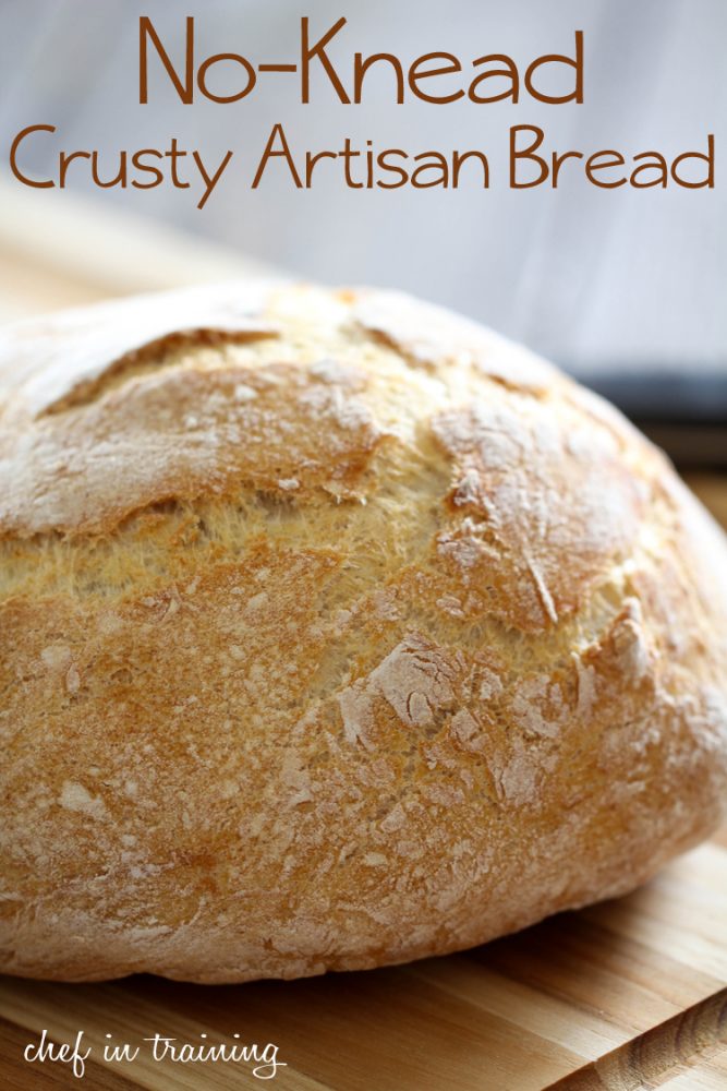 No Knead Crusty Artisan Bread Chef In Training