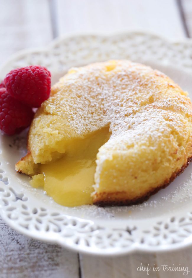 White Chocolate Molten Lava Cake - Chef in Training