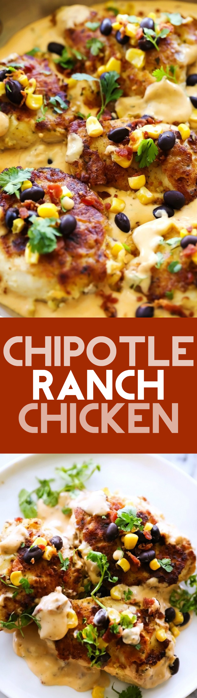 Skillet Chipotle Ranch Chicken - Chef in Training